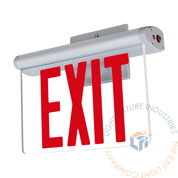 Exit Sign | RT Series Edge Lit Red [ELRT-R] | Light Fixture Industries
